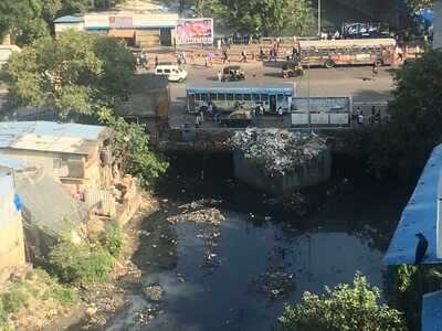Brushing garbage under Vakola bridge - Times of India