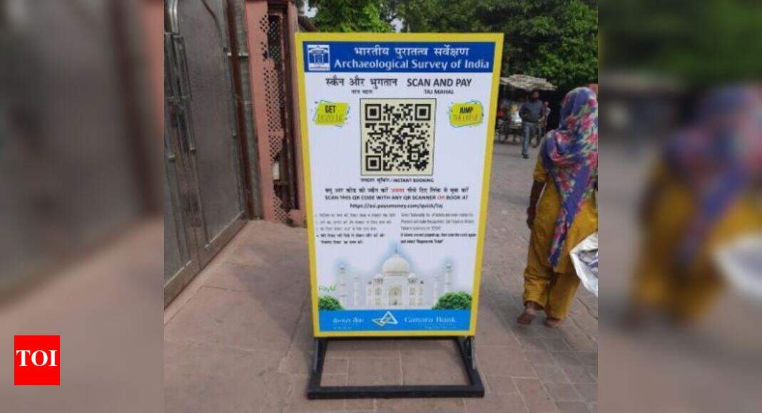 Book Taj Mahal entry ticket by scanning QR code | Agra News - Times of ...