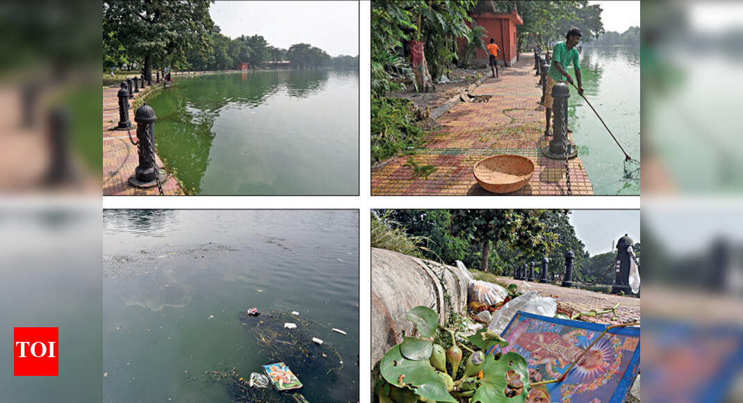 The day after, KMDA finds time for Subhash Sarobar | Kolkata News - The ...