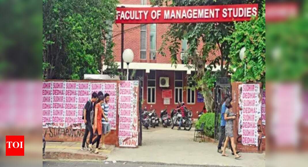 FMS Delhi recorded its best summer placements - Times of India