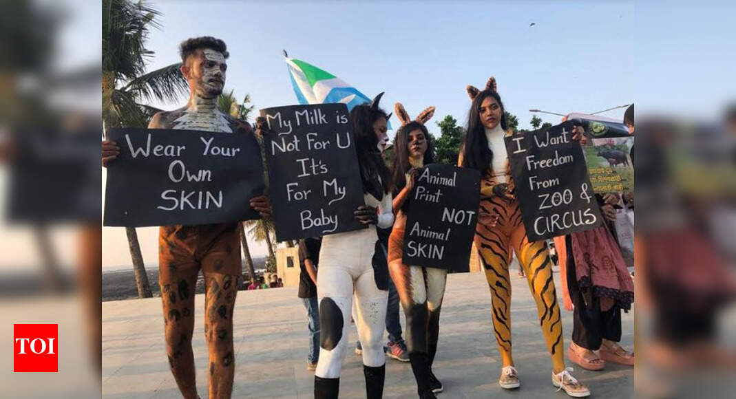 Mumbai: Activists dress as animals at Bandra's Carter road to raise ...