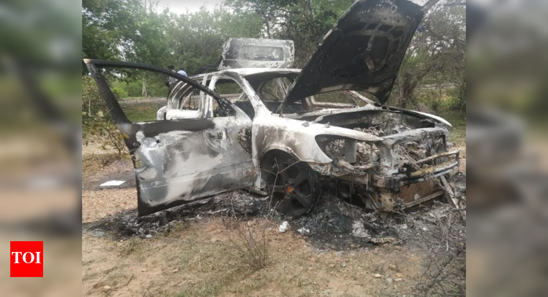 Charred body of man found in gutted car near Trichy, police suspect ...