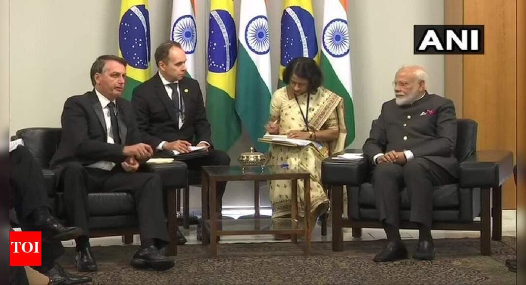 PM Modi meets Brazilian President Bolsonaro, holds bilateral talks ...