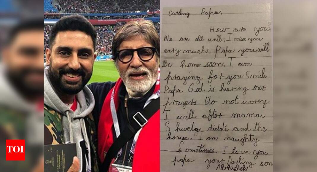 This old letter by Abhishek Bachchan to Amitabh Bachchan is the ...