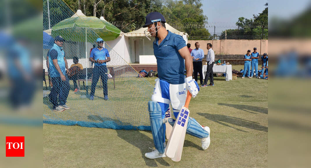 Dhoni starts training but not available for West Indies series ...