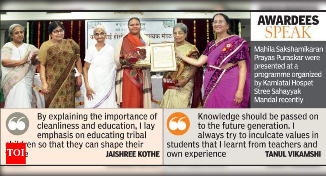 Six honoured for inspiring society | Nagpur News - Times of India