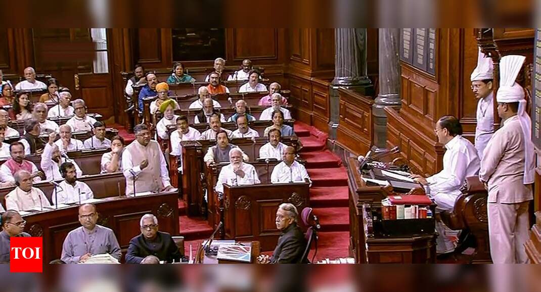 Rajya Sabha Adjourned Till Noon As Opposition Members Protest India