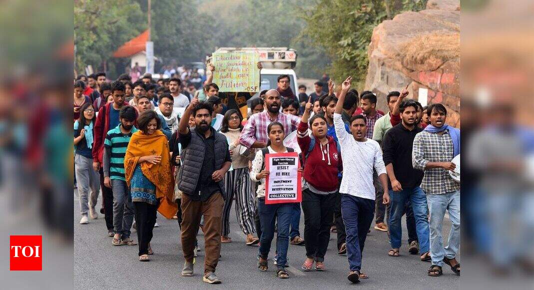JNU fee hike protest: Left, BJP clash in Rajya Sabha | Delhi News ...