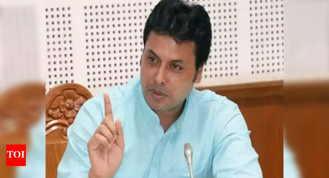 Biplab kumar Deb: CM Biplab Deb seeks Rs 2300 crore central funds ...