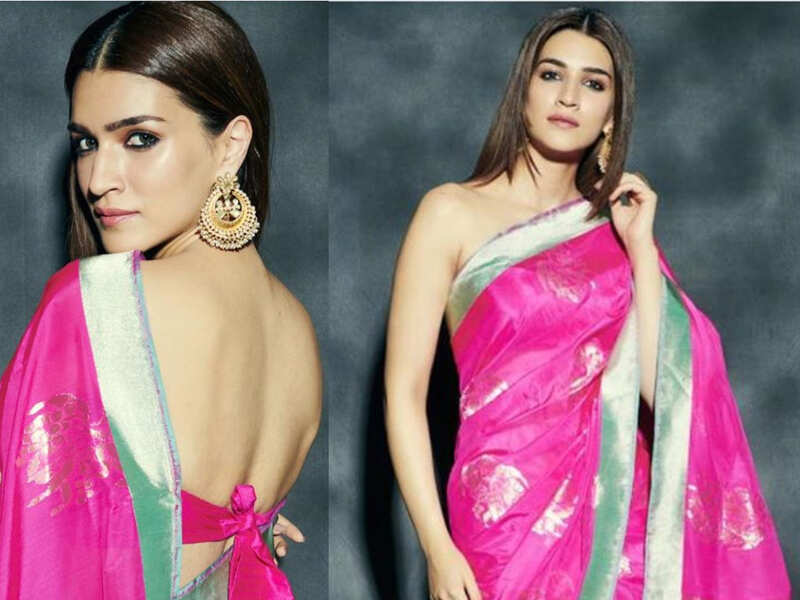 Kriti Sanon Just Wore The Sexiest Sari Blouse Ever Times Of India
