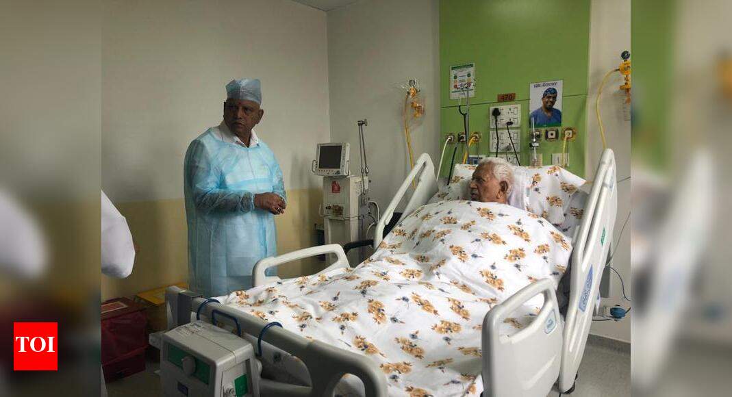 Karnataka governor Vajubhai Vala in hospital, stable | Bengaluru News ...