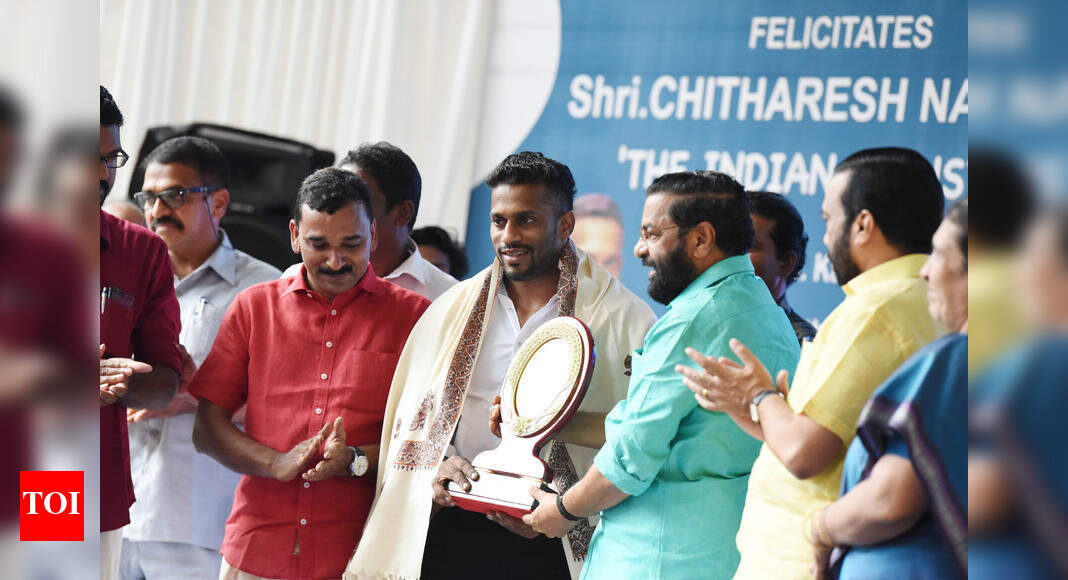 Mr Universe Chitharesh Natesan felicitated | Events Movie News - Times ...