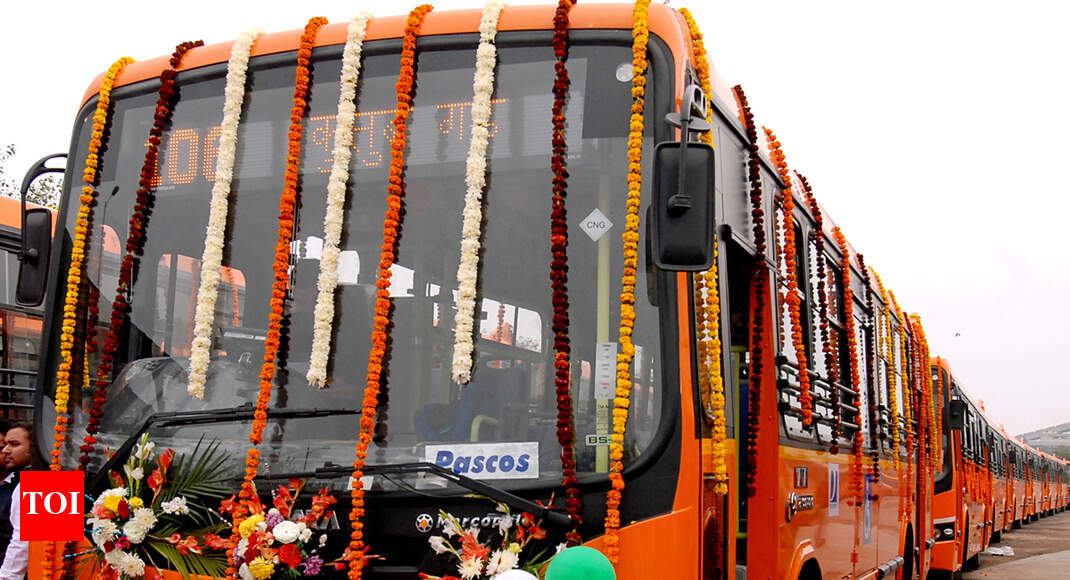 Delhi: 100 new buses take cluster fleet to 2,000 | Delhi News - Times ...