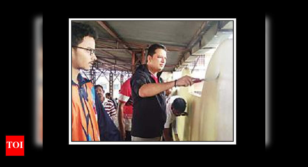 Good sport: Astik Kumar Pandey cleans stadium | Aurangabad News - Times of India