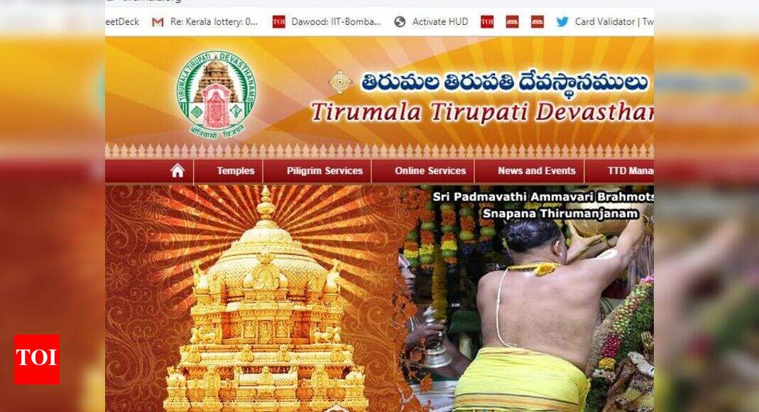 TTD Website: TTD's website clean and did not carry Jesus Christ's name ...