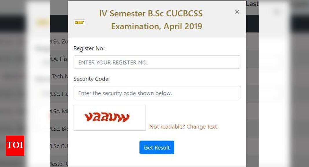 Calicut University Result: Calicut University 4th semester results 2019 ...