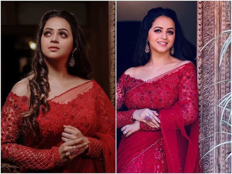 Mollywood: Ravishing in red! Bhavana doles out wedding couture goals ...
