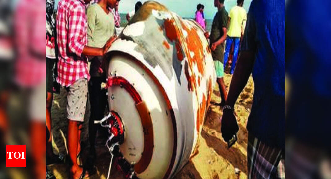 Isro officials secure PSLV motor case caught in fishing net ...