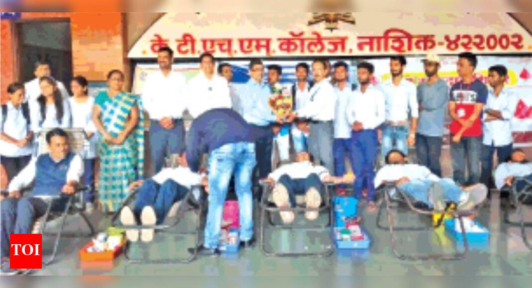 Blood donation drive at KTHM College | Events Movie News - Times of India