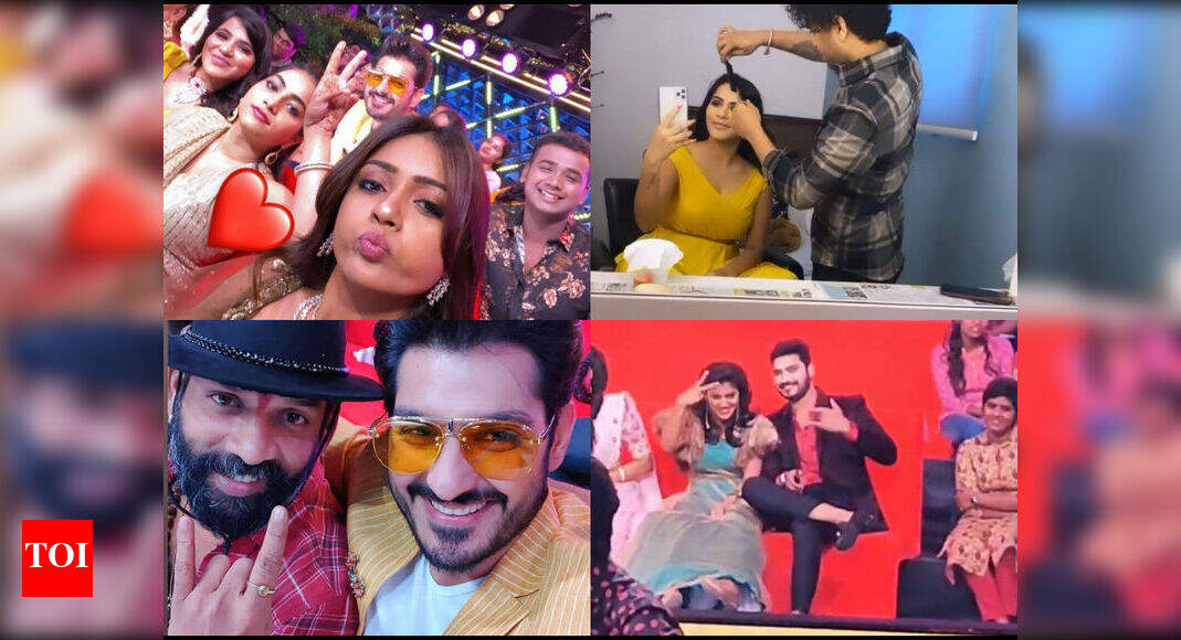 Ex-Bigg Boss Telugu 3 contestants enjoy a reunion on the sets of a TV ...