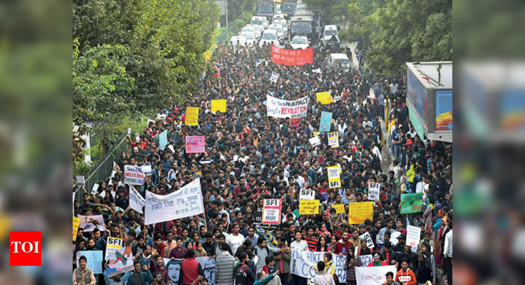 JNU Students Protest: More chaos as Jawaharlal Nehru University ...