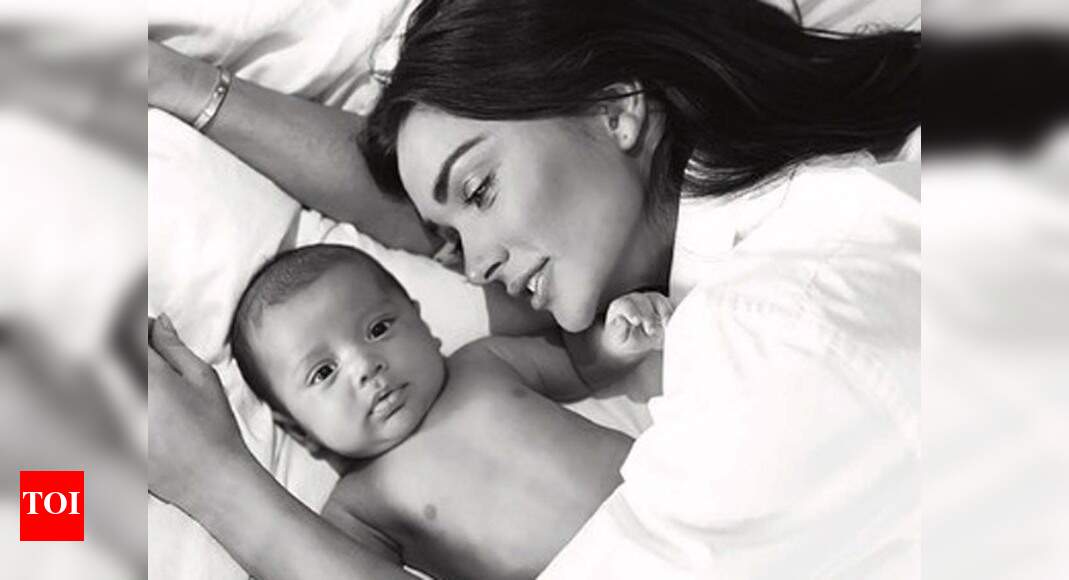 Aww-dorable! Amy Jackson shares new photo of her son Andreas | Hindi ...