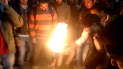 AMU students burn copies of Citizenship Amendment Bill on campus | Agra ...