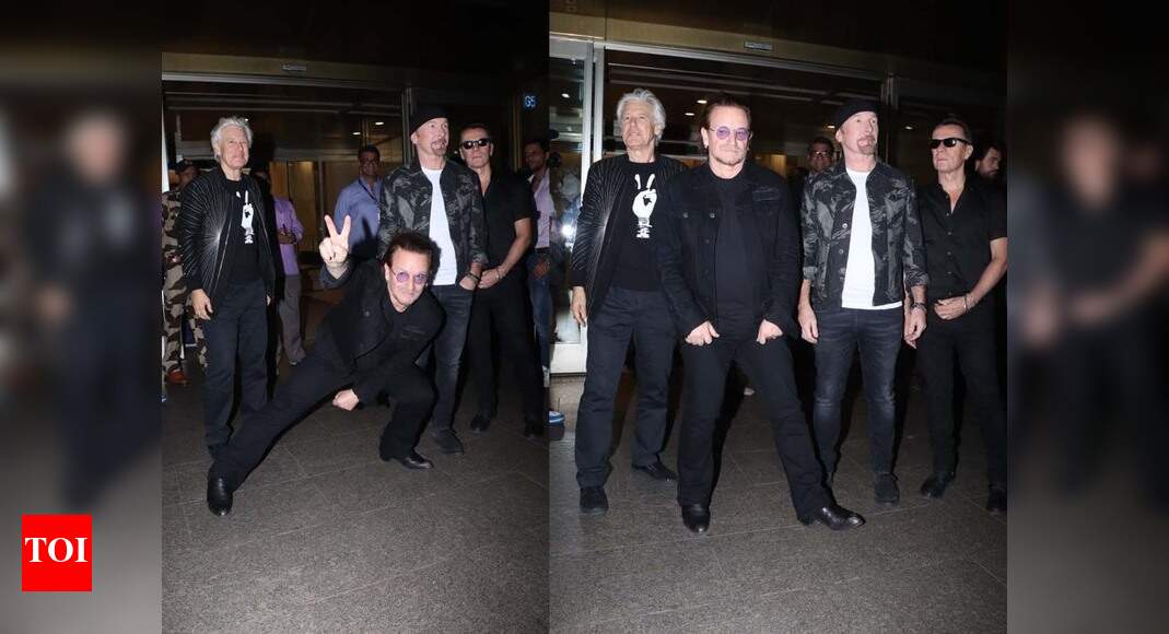 Irish rock band U2 arrives in Mumbai for their performance; band ...