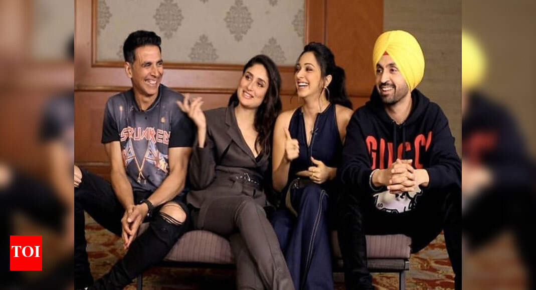 Diljit Dosanjh shares all smiles pictures with his ‘Good Newwz’ gang ...
