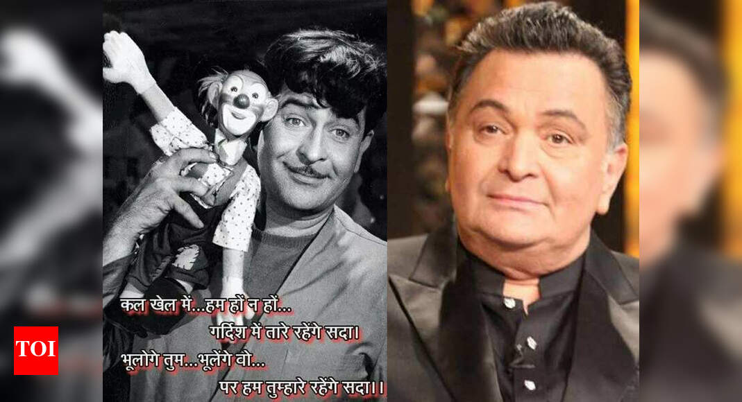 Rishi Kapoor remembers father Raj Kapoor on his birth anniversary with ...