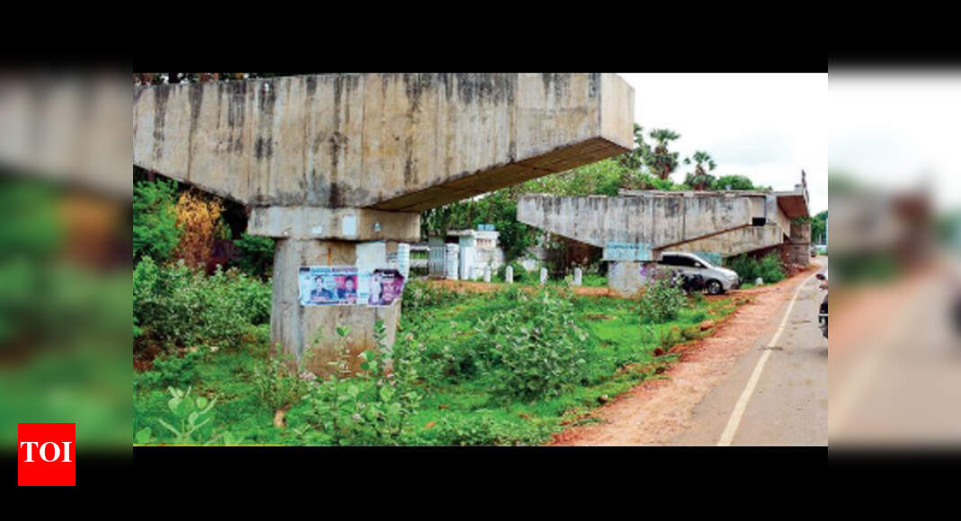 After 10 long years, Gunadala flyover sees some headway | Vijayawada ...