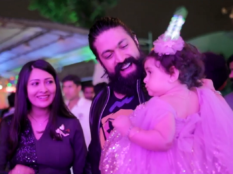 Watch: Yash shares video of daughter Ayra's grand first birthday ...