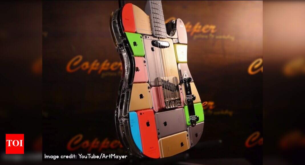 Iphone Electric Guitar: Here's how this guitar made of 107 Apple ...