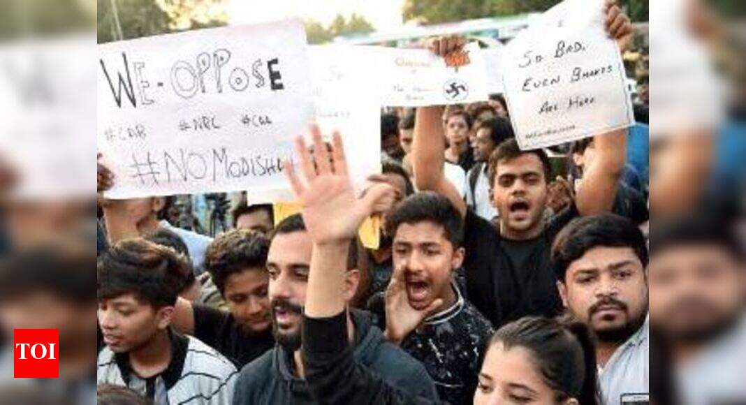 National flag, posters, add colour to anti rally | Bengaluru News ...