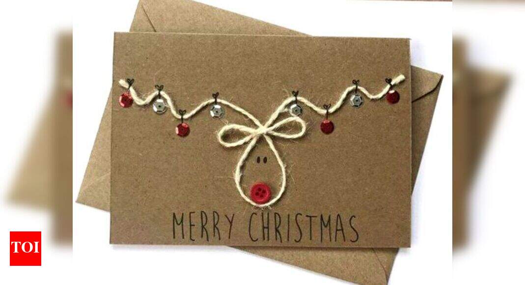 Merry Christmas Greeting Card: Here's how to make Christmas cards to ...