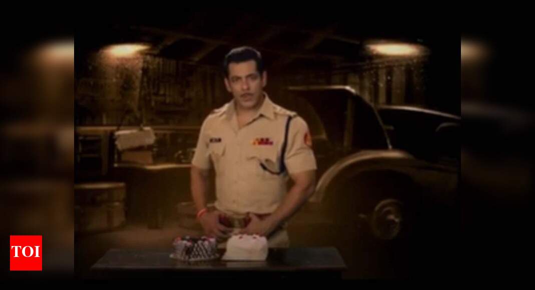 Watch: A special message from Chulbul Pandey to Salman Khan on his ...