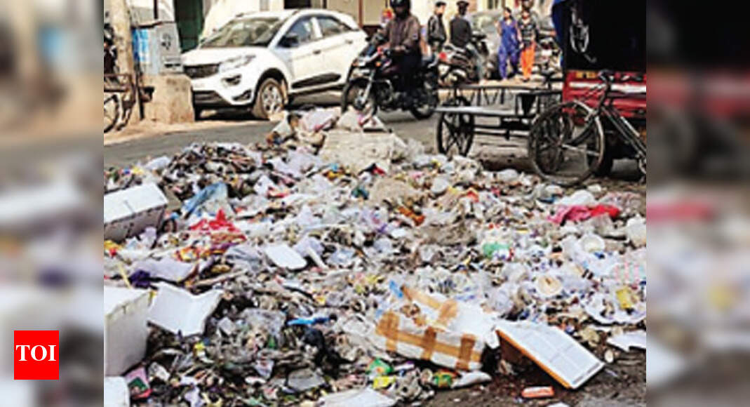 Jaipur: Trash heaps lie on roads as swachh survey begins | Jaipur News ...