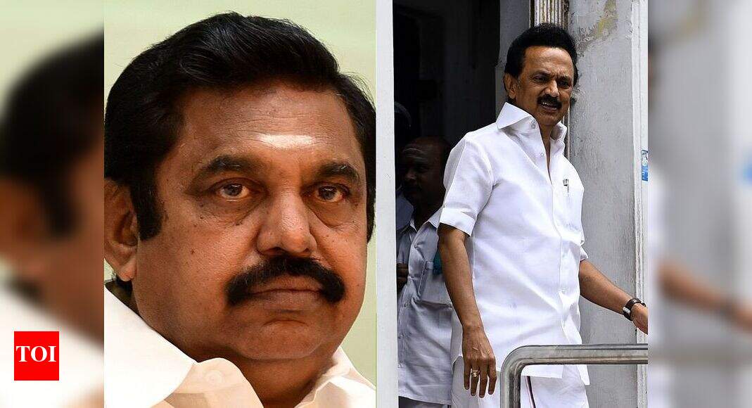 Tamil Nadu CM Edappadi K Palaniswami, DMK chief MK Stalin embroiled in ...