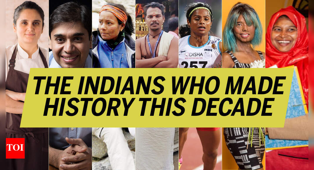 The Indians who made history this decade - Times of India