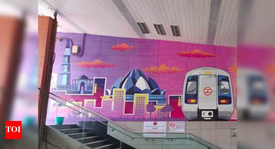 Metro Museum at Patel Chowk gets adorned with art | Delhi News - Times ...