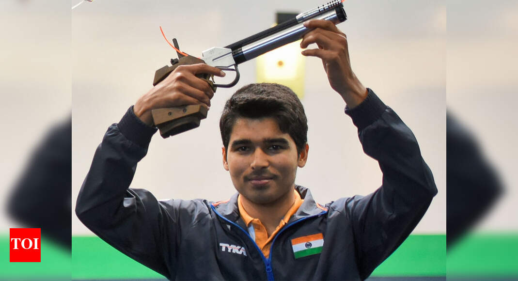 Saurabh Chaudhary wins 10m air pistol gold in 63rd Shooting Nationals | More sports News - Times ...
