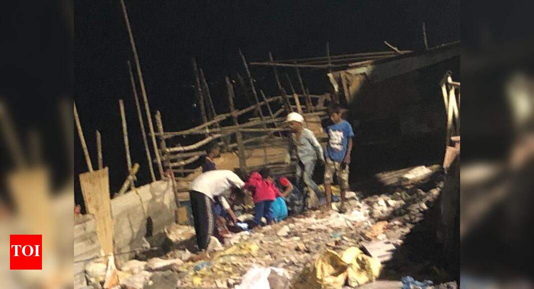 Reclamation along coastline at Khar Danda - Times of India