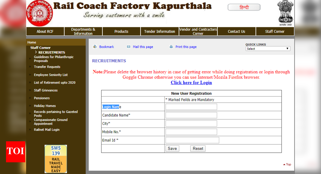 Railways apprentice recruitment application process starts for 400 ...