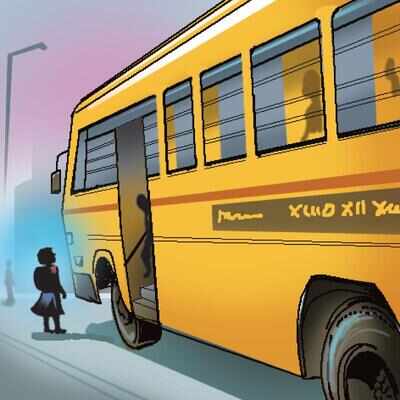 Men on bike hurl crude bomb on school bus, flee | Allahabad News ...