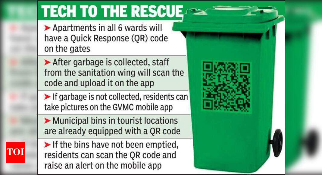GVMC banks on QR codes to streamline waste management | Visakhapatnam ...