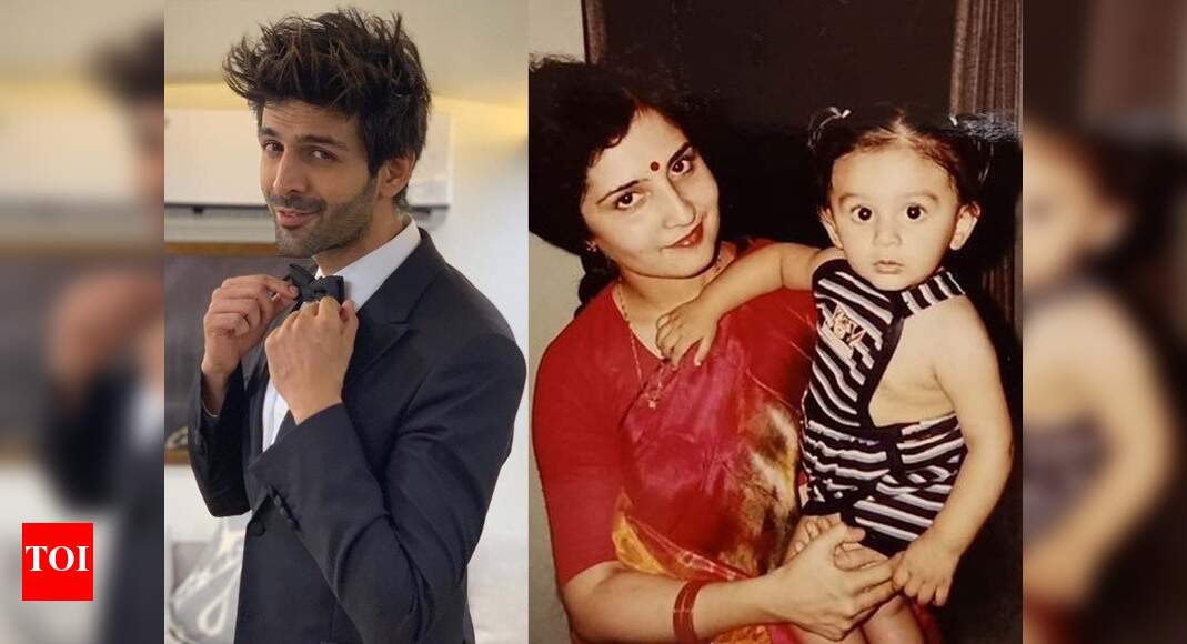 Kartik Aaryan wishes his mom with an adorable childhood picture; calls ...
