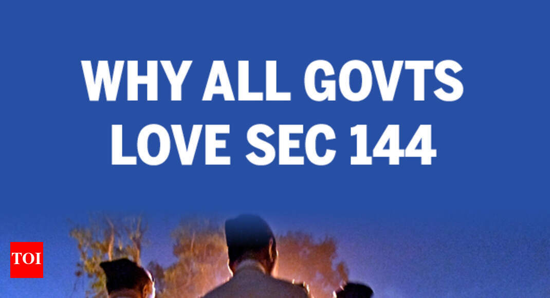 Why Section 144 is the one rule that fits all - Times of India