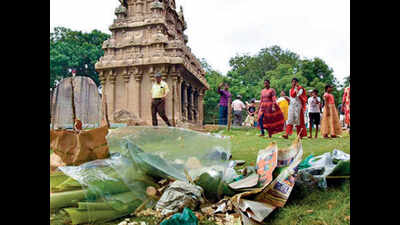 500kg of trash collected at Mahabs monuments | Chennai News - Times of ...