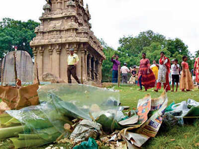 500kg of trash collected at Mahabs monuments | Chennai News - Times of ...