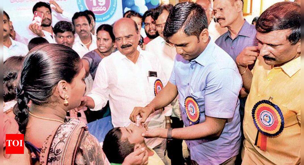 Pulse polio drive held across 3,000 booths | Vijayawada News - Times of ...